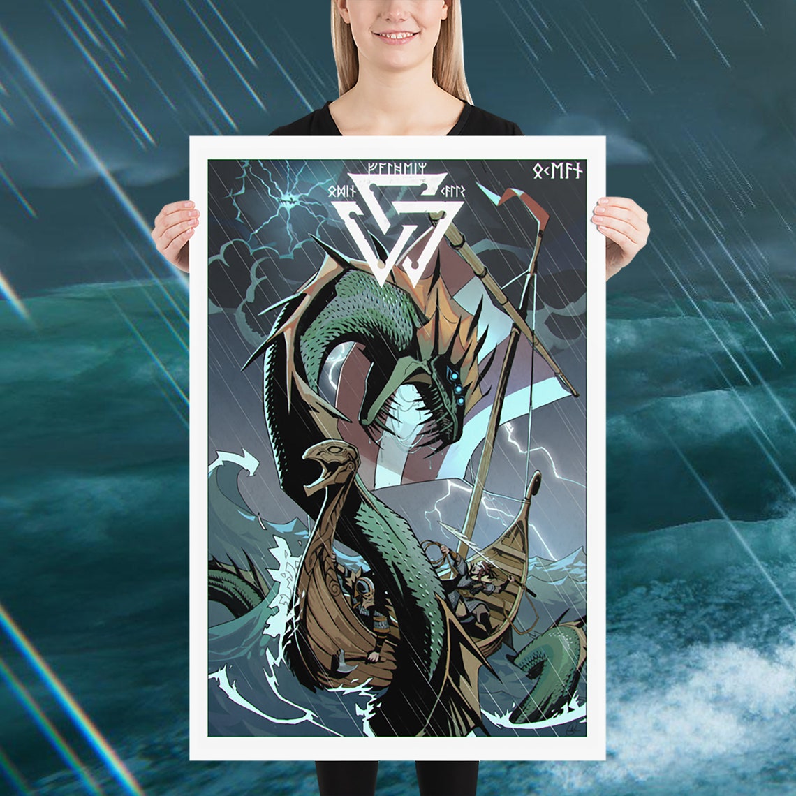 Valheim Fan Art Poster Ocean Biome | Etsy