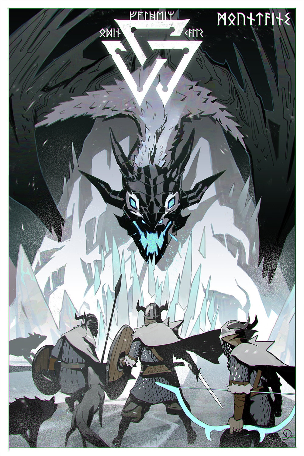 Valheim Fan Art Poster Mountain Biome | Etsy