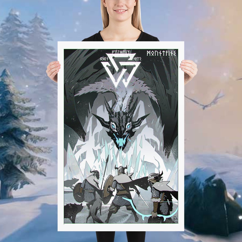 Valheim Fan Art Poster Mountain Biome | Etsy