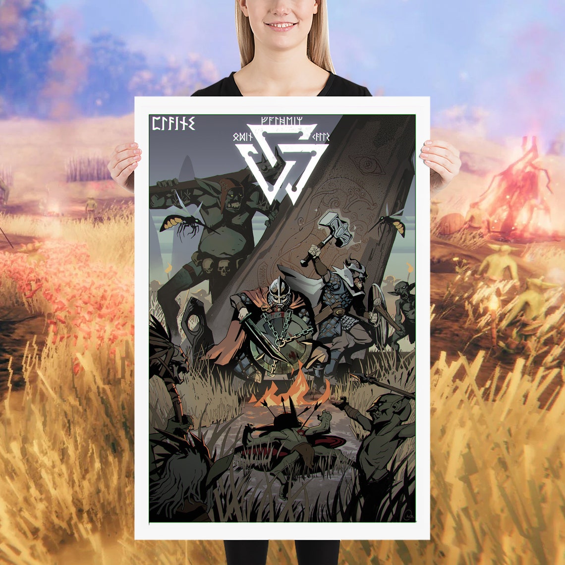 Valheim Fan Art Poster - Plains Biome - Etsy Australia