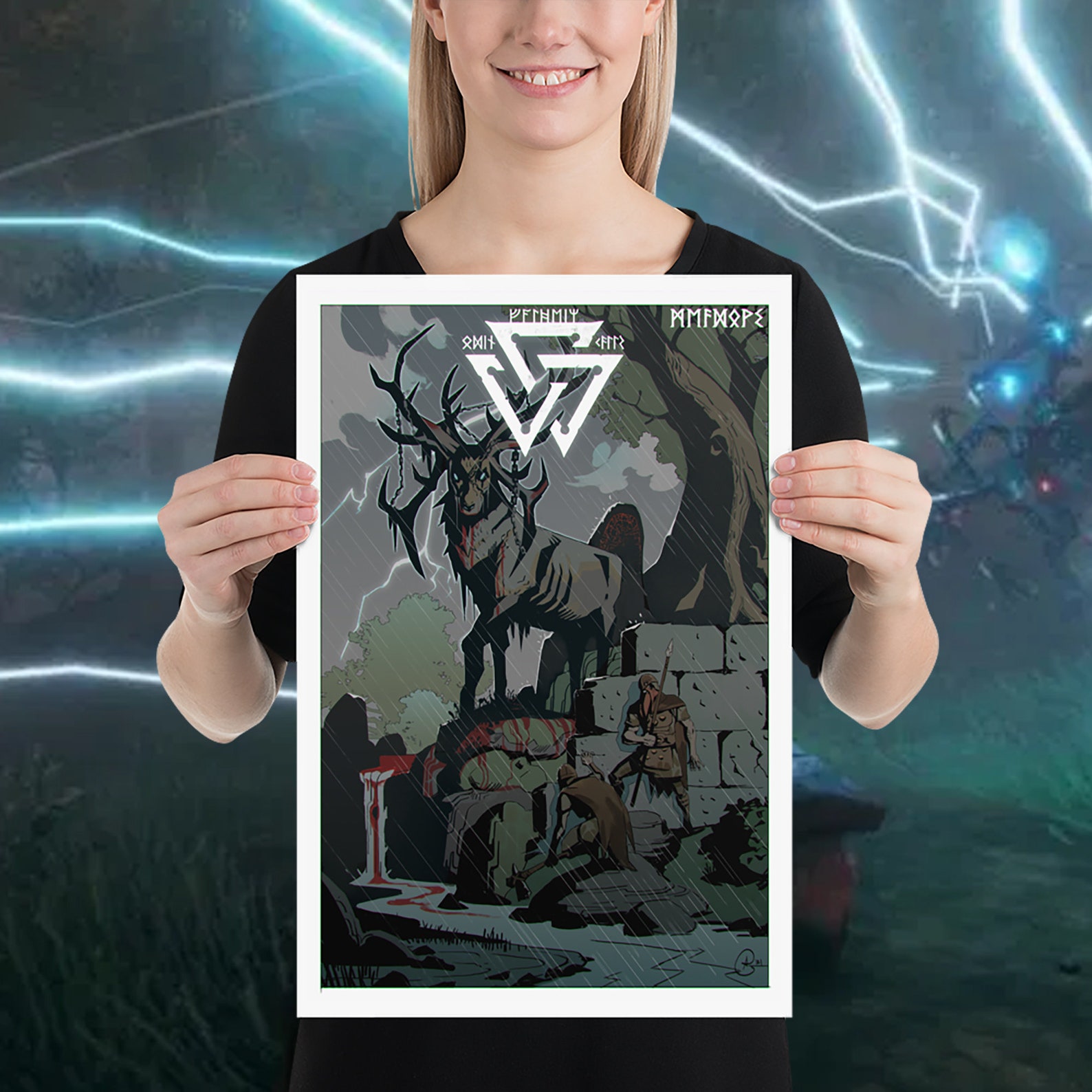 Valheim Fan Art Poster Meadows Biome | Etsy