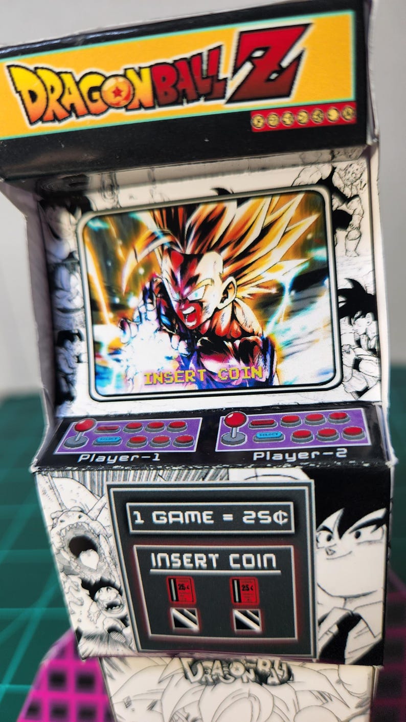 3D Paper Arcade Machine Template: Manga Origami (PDF Pattern) - Etsy