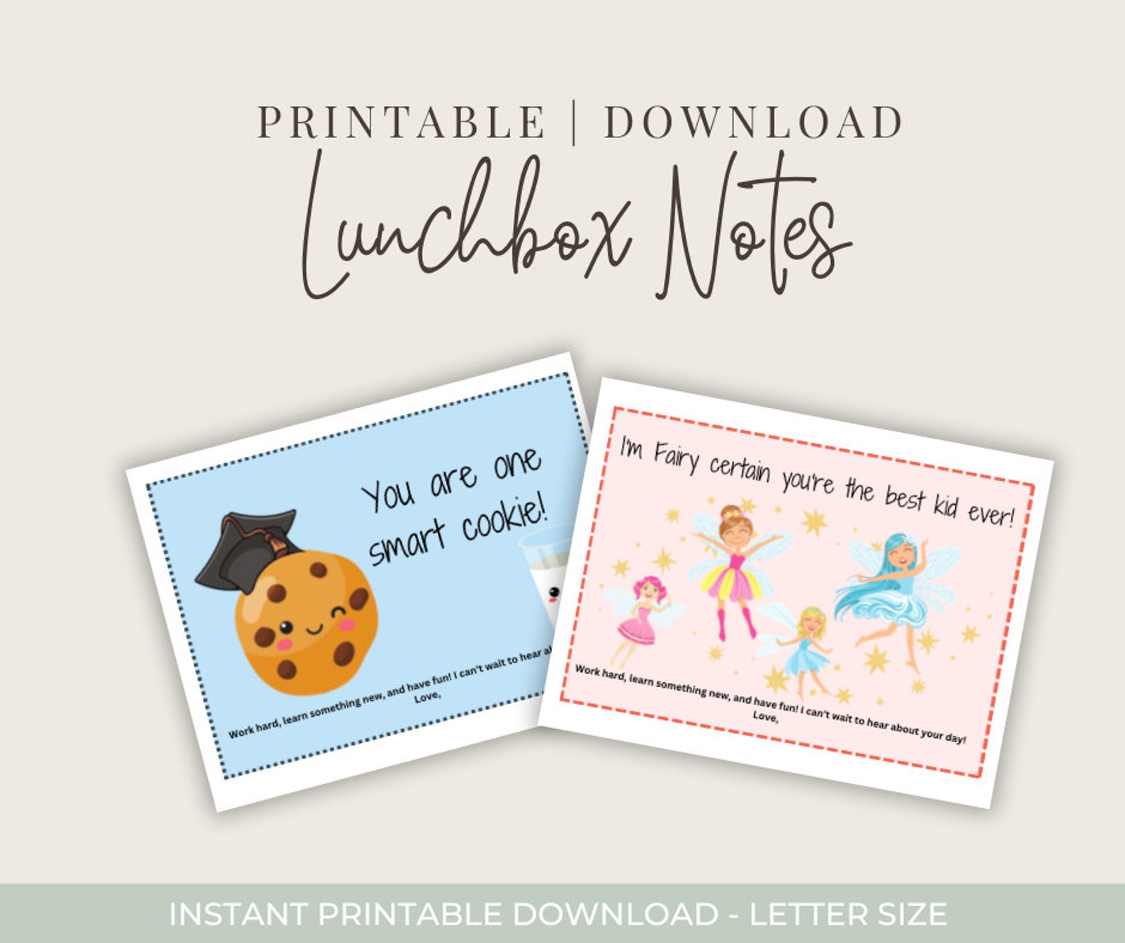Encouraging Lunch Box Notes for Kids, 20 Unique Printable Designs ...