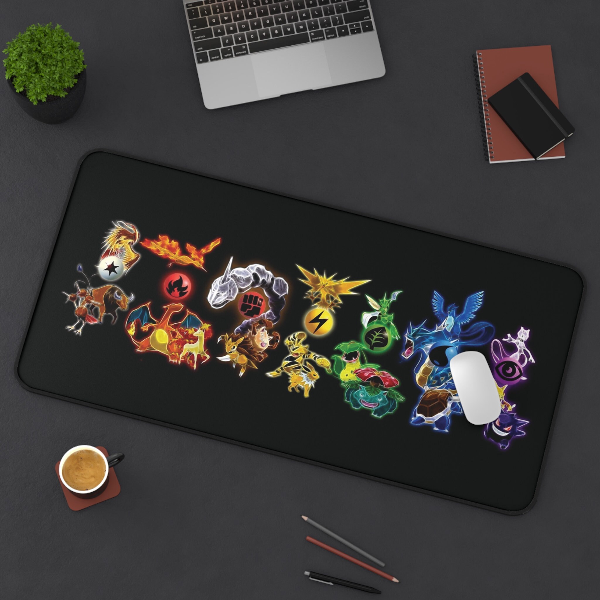 Pokemon Desk Mat Pokemon Type Mat Computer Mouse Mat Pokemon Charizard ...