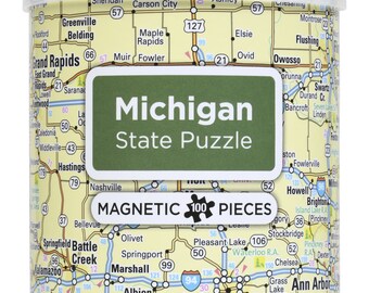 Michigan Puzzle - Etsy