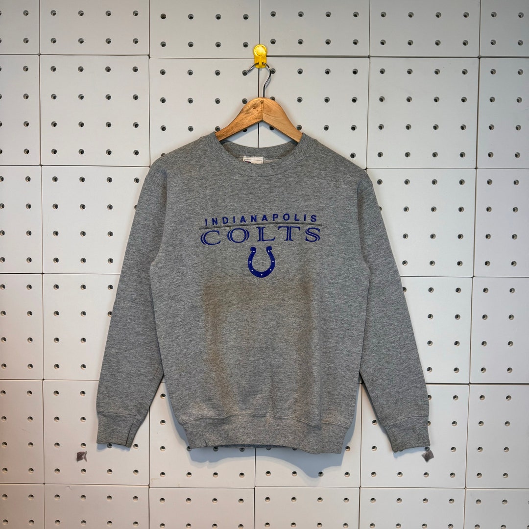 Vintage 90s Indianapolis Colts Sweatshirt: NFL Sportswear, Gray Small ...