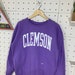 Vintage Clemson University Sweatshirt Clemson Tigers Crewneck Clemson ...