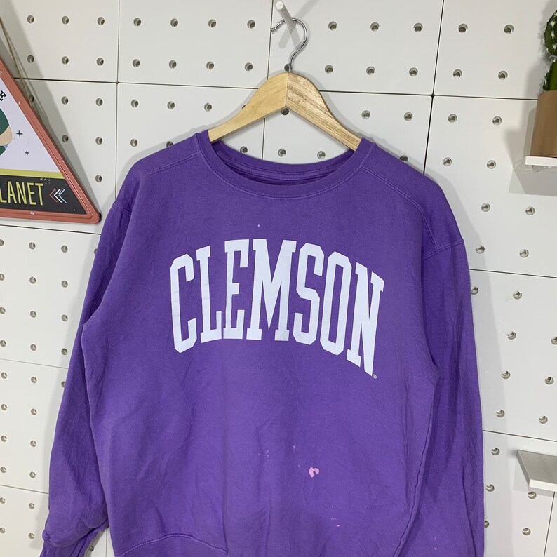 Vintage Clemson University Sweatshirt Clemson Tigers Crewneck Clemson ...