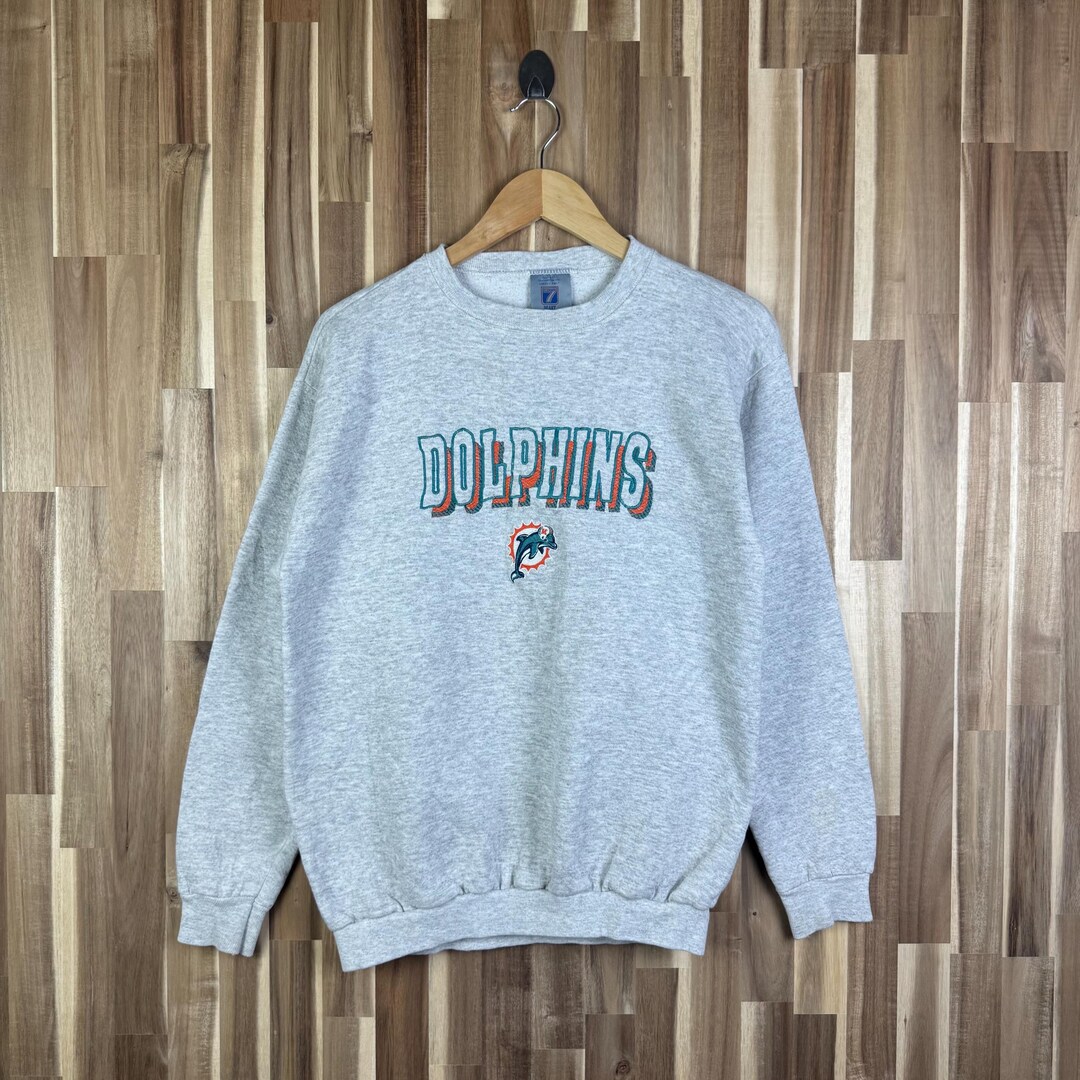 Vintage Miami 90s Dolphins Logo 7 Sweatshirt Dolphins Crewneck Miami ...