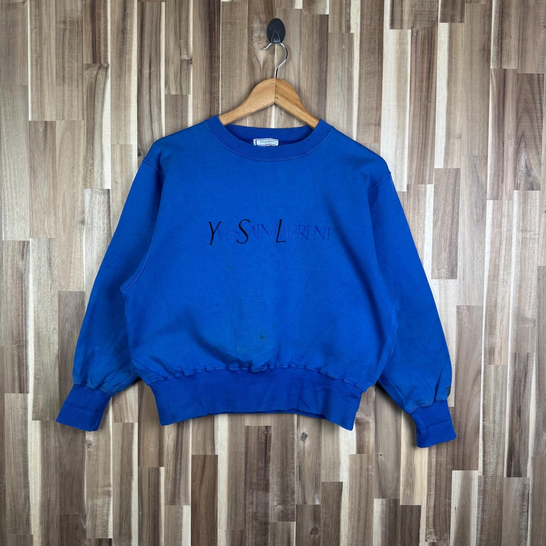 Rare!! Vintage YSL Yves Saint Laurent Sweatshirt Yves Saint Laurent ...