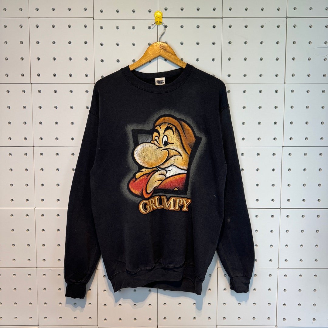 Vintage 90s Grumpy Dwarf Sweatshirt Grumpy Crewneck Disneyland - Etsy