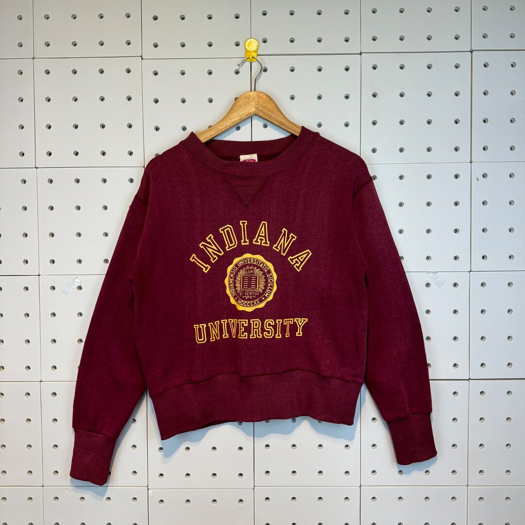 Vintage 90s Indiana University Sweatshirt Crewneck Indiana University ...