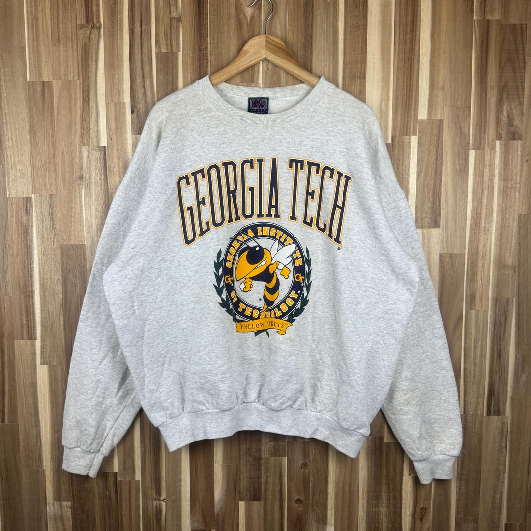 Vintage 90s Georgia Tecknology University Sweatshirt Georgia Tech ...