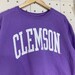 Vintage Clemson University Sweatshirt Clemson Tigers Crewneck Clemson ...