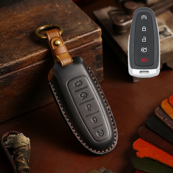 Leather Lincoln Keychain - Etsy