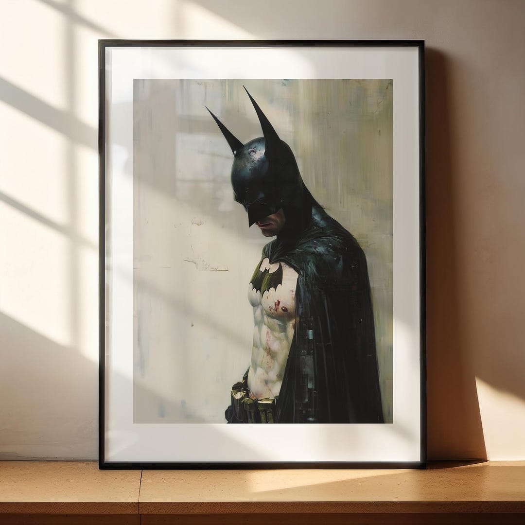 BATMAN - Art Print, Superhero Poster Portrait - Etsy