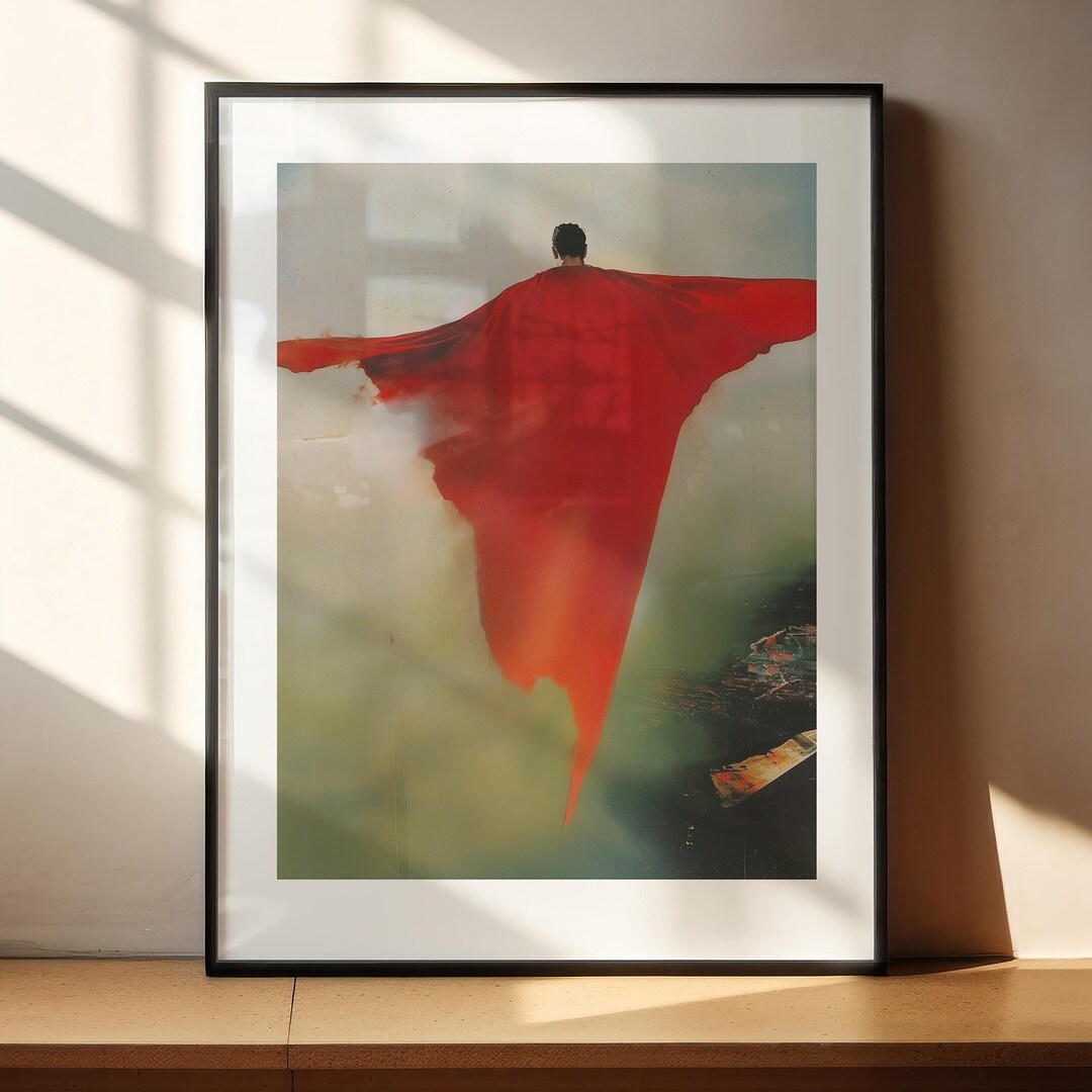 SUPERMAN Art Print, Superhero Poster Portrait - Etsy