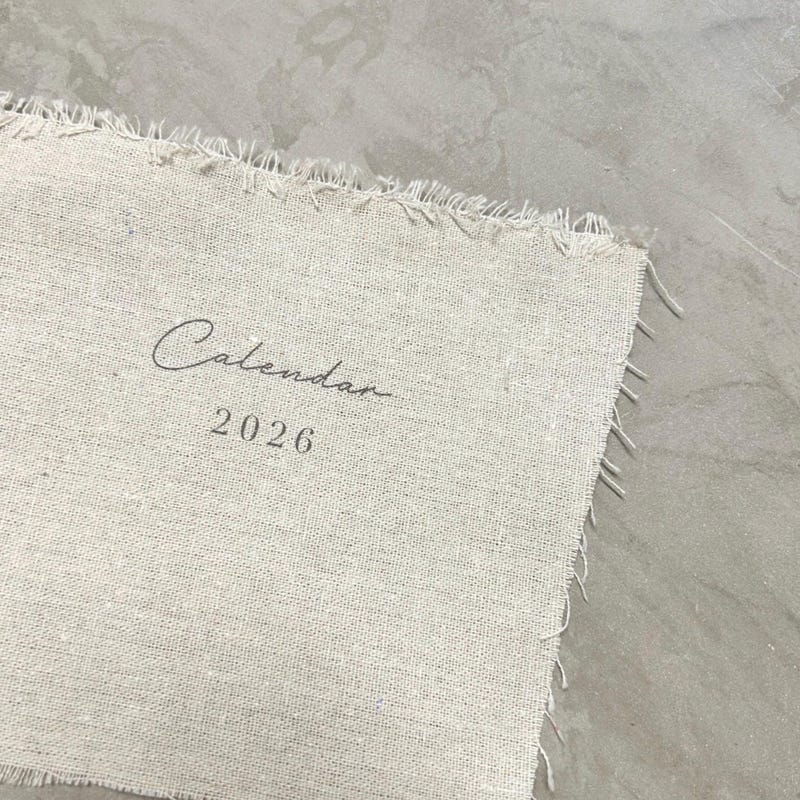 2026 Linen Calendar - Etsy