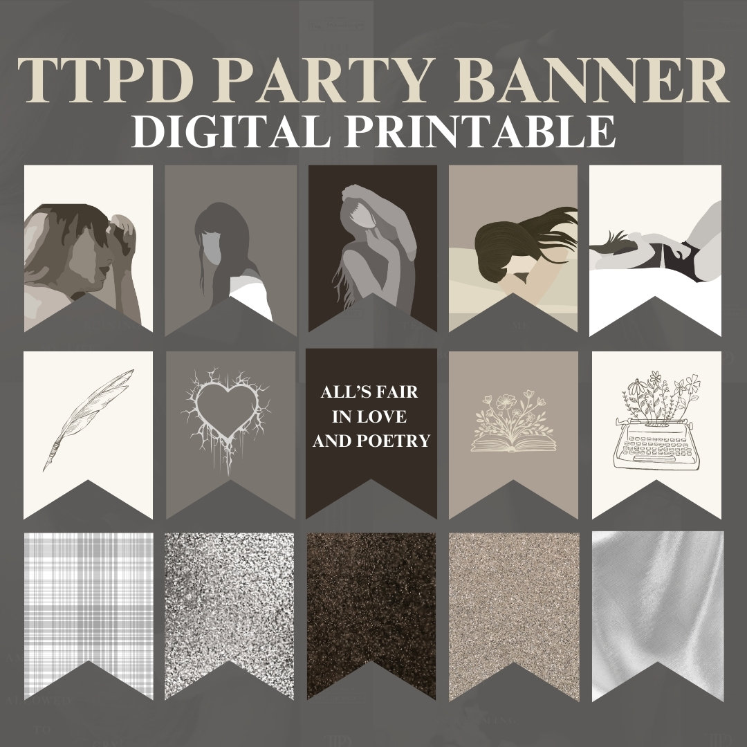 Printable TS Tortured Poets Department Banner Digital Download TTPD ...