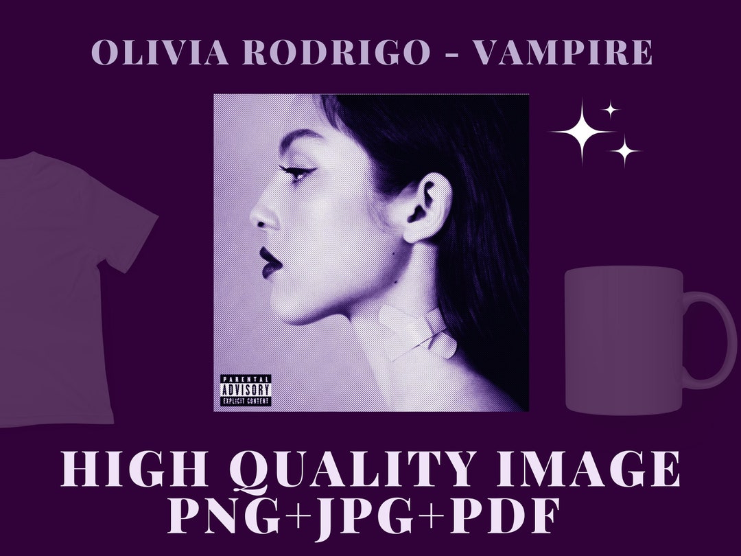 Vintage Olivia Rodrigo Vampire Digital File Png Jpg Pdf for Printing on ...