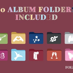 Buy Taylor Swift the Eras Tour Mac Folder Icons and Desktop Wallpapers ...