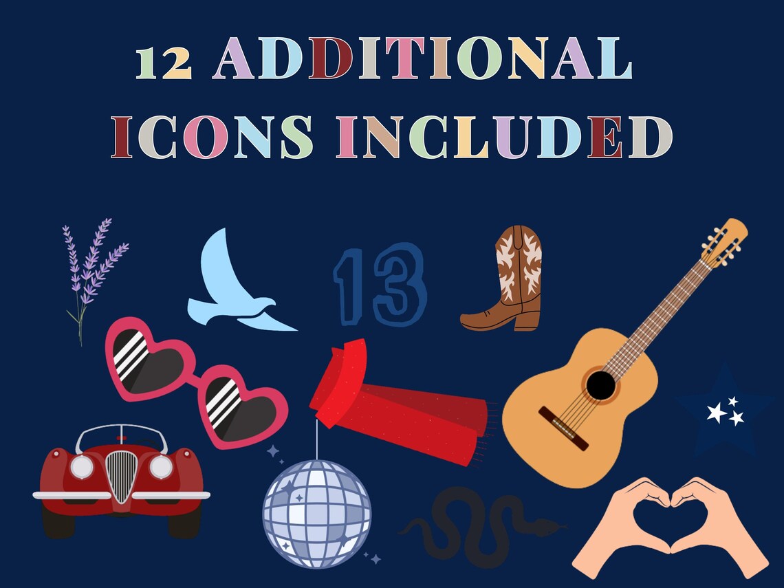 Buy Taylor Swift the Eras Tour Mac Folder Icons Bundle Moodboard Online ...