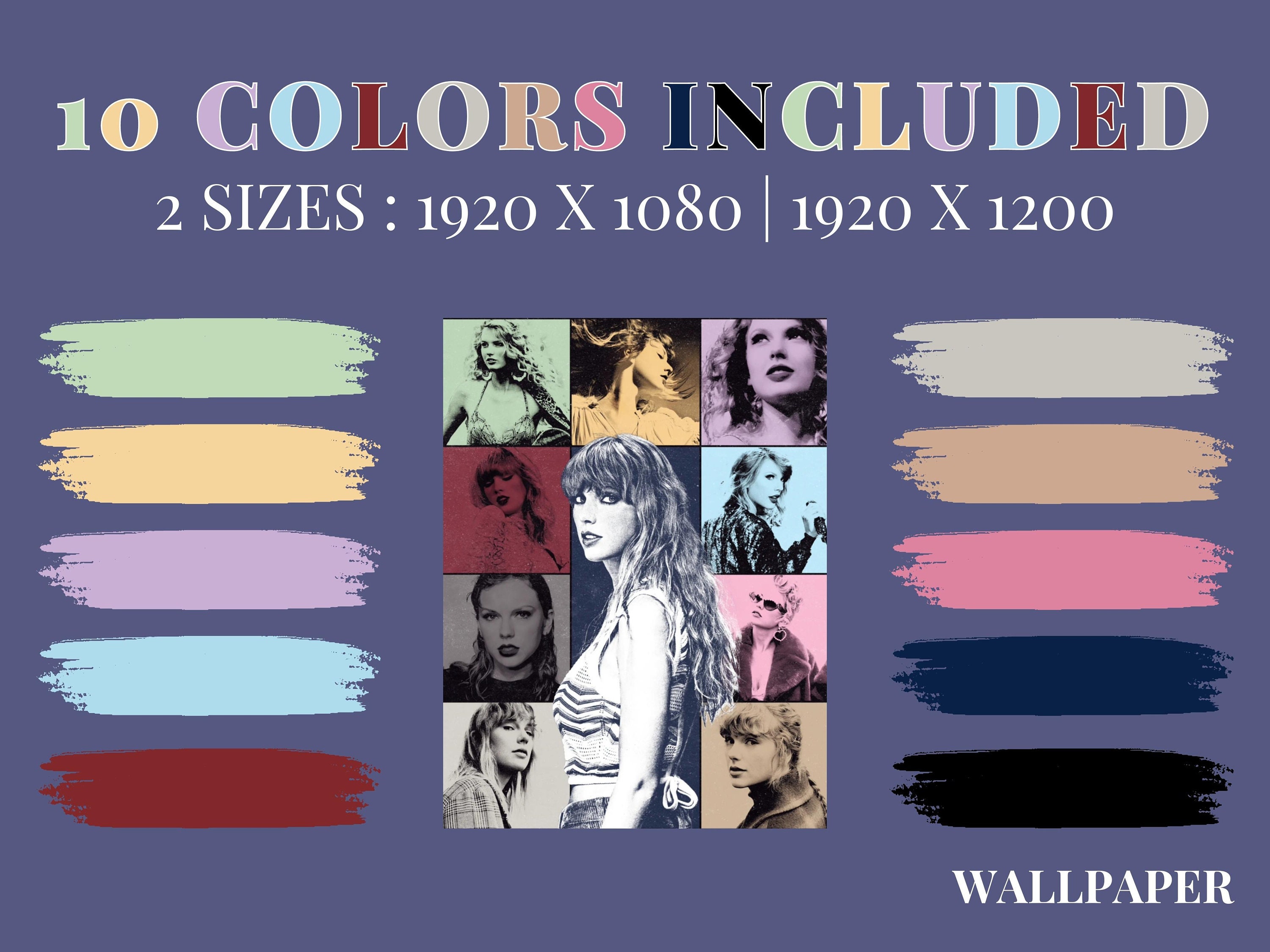 Buy Taylor Swift the Eras Tour Mac Folder Icons and Desktop Wallpapers ...