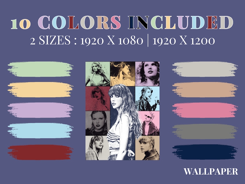 Taylor Swift the Eras Tour Mac Folder Icons and Desktop Wallpapers ...