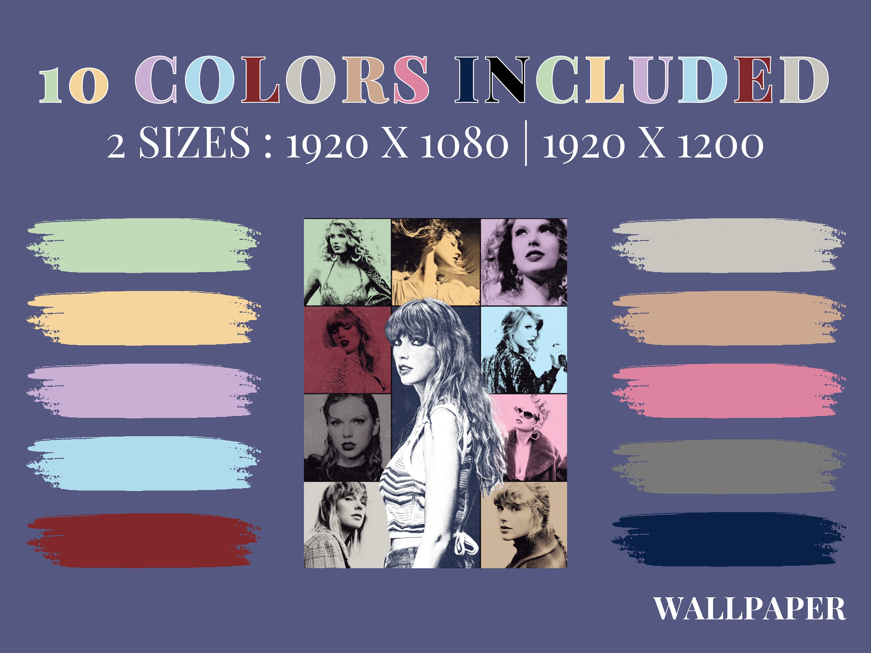 Taylor Swift the Eras Tour Mac Folder Icons and Desktop Wallpapers ...