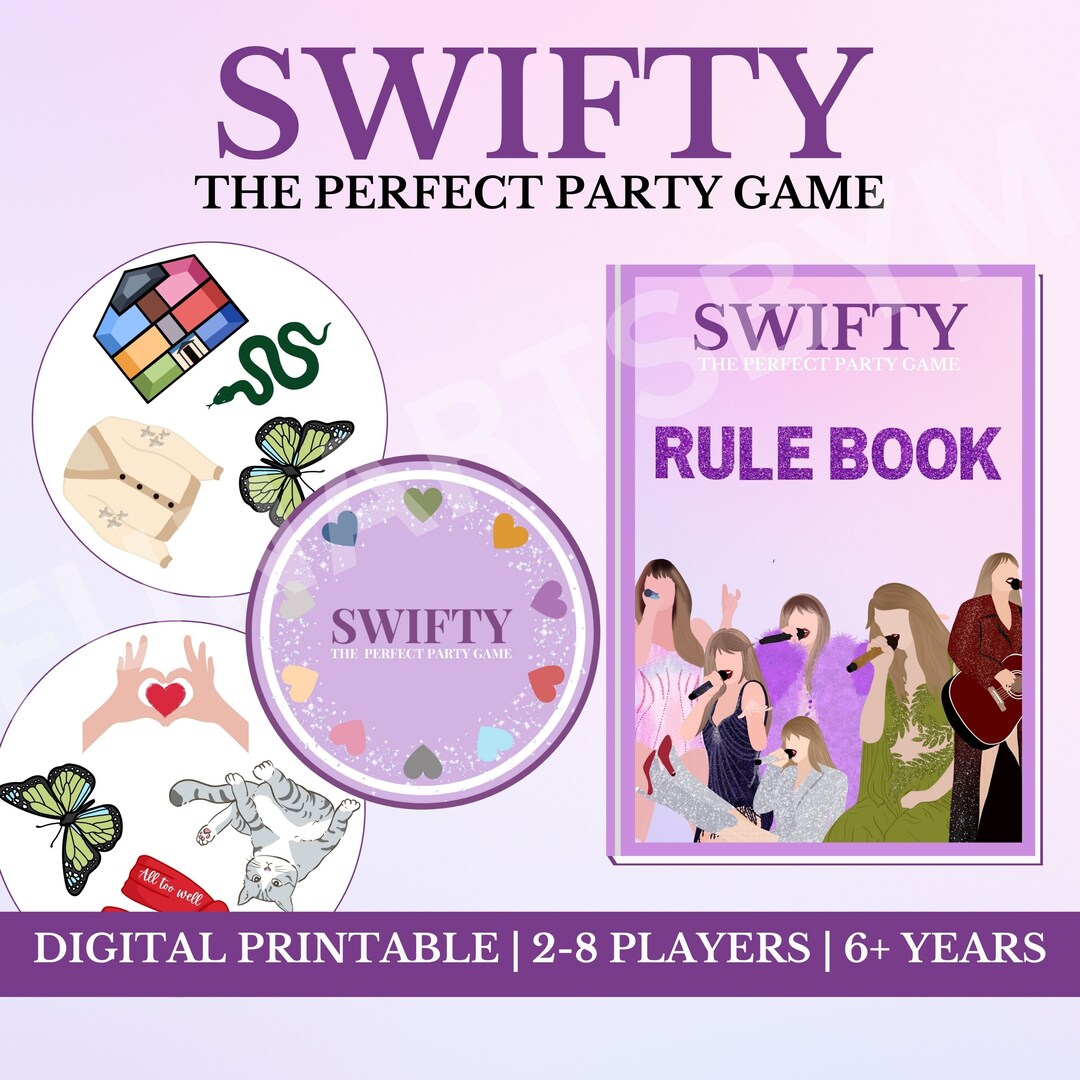 SWIFTY, the Perfect Party Game Digital Printable for Taylor Themed Party, Eras Tour Party, Ts ...