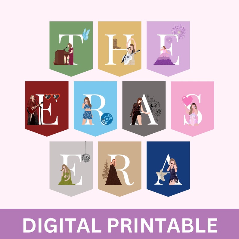 Buy Printable Eras Tour Banner Digital Download Taylor Swift Eras Party ...
