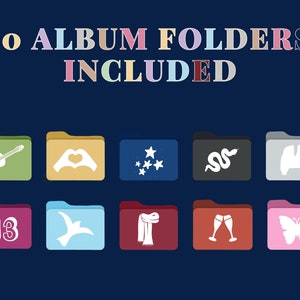 Buy Taylor Swift the Eras Tour Mac Folder Icons Bundle Moodboard Online ...
