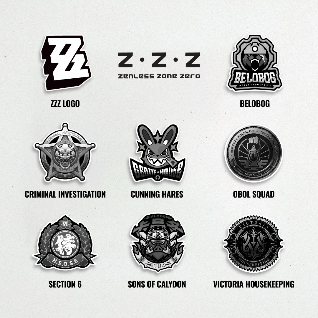 Zenless Zone Zero Faction Stickers - Etsy