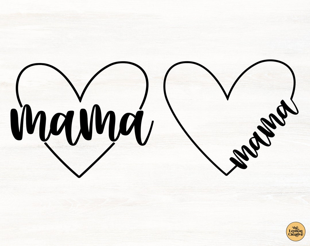 Mom SVG Bundle, Heart SVG Files for Cricut, Mothers Day SVG, Digital ...