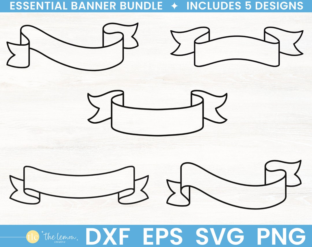 Banner SVG Bundle Banners SVG Files for Cricut Digital - Etsy
