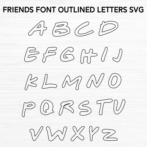 Friends Font - Etsy
