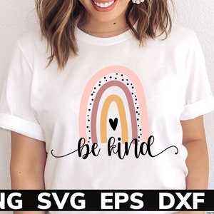 Be Kind Rainbow SVG Rainbow SVG File for Cricut Be Kind SVG | Etsy