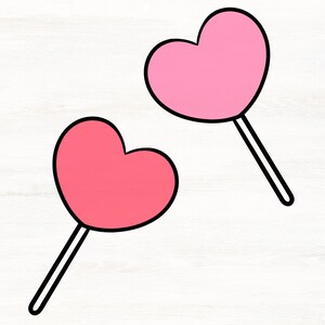 Valentines Day SVG, Heart SVG Files for Cricut, Heart Lollipop SVG ...