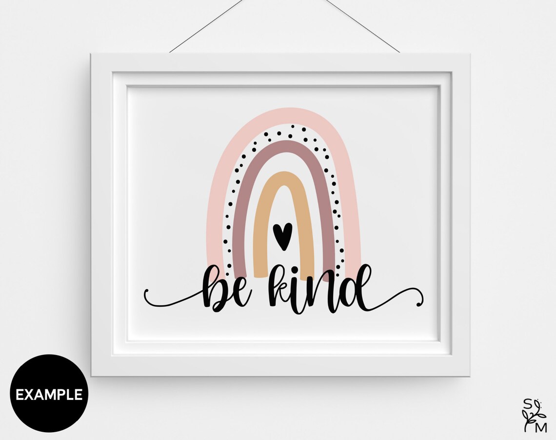 Be Kind Rainbow SVG Rainbow SVG File for Cricut Be Kind SVG - Etsy