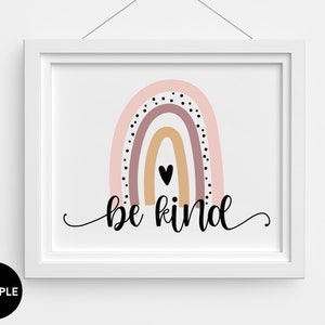 Be Kind Rainbow SVG Rainbow SVG File for Cricut Be Kind SVG - Etsy