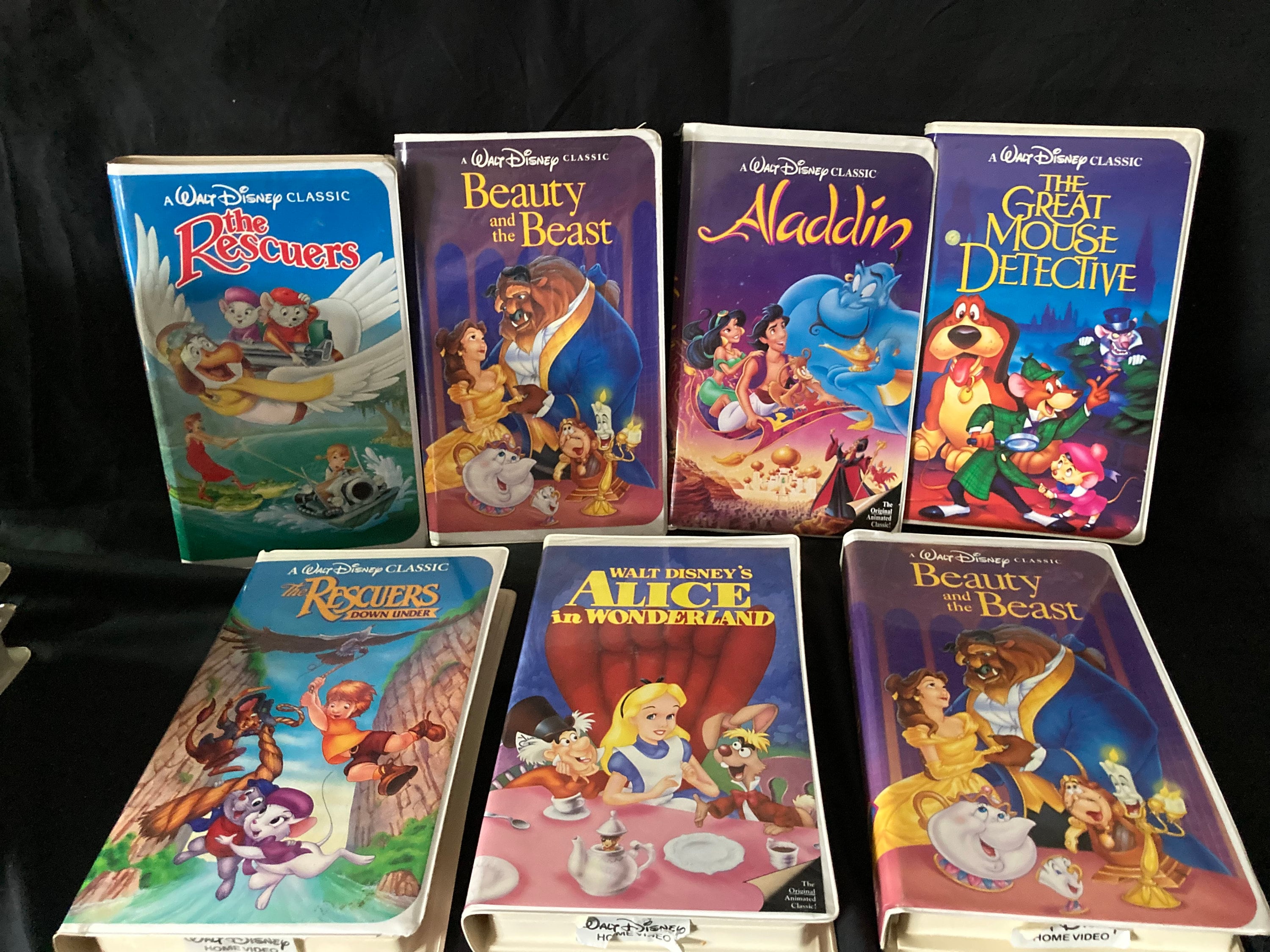 Vintage Walt Disney VHS Movies 10 Includes a Set of 7 CLASSIC'S Plus ...