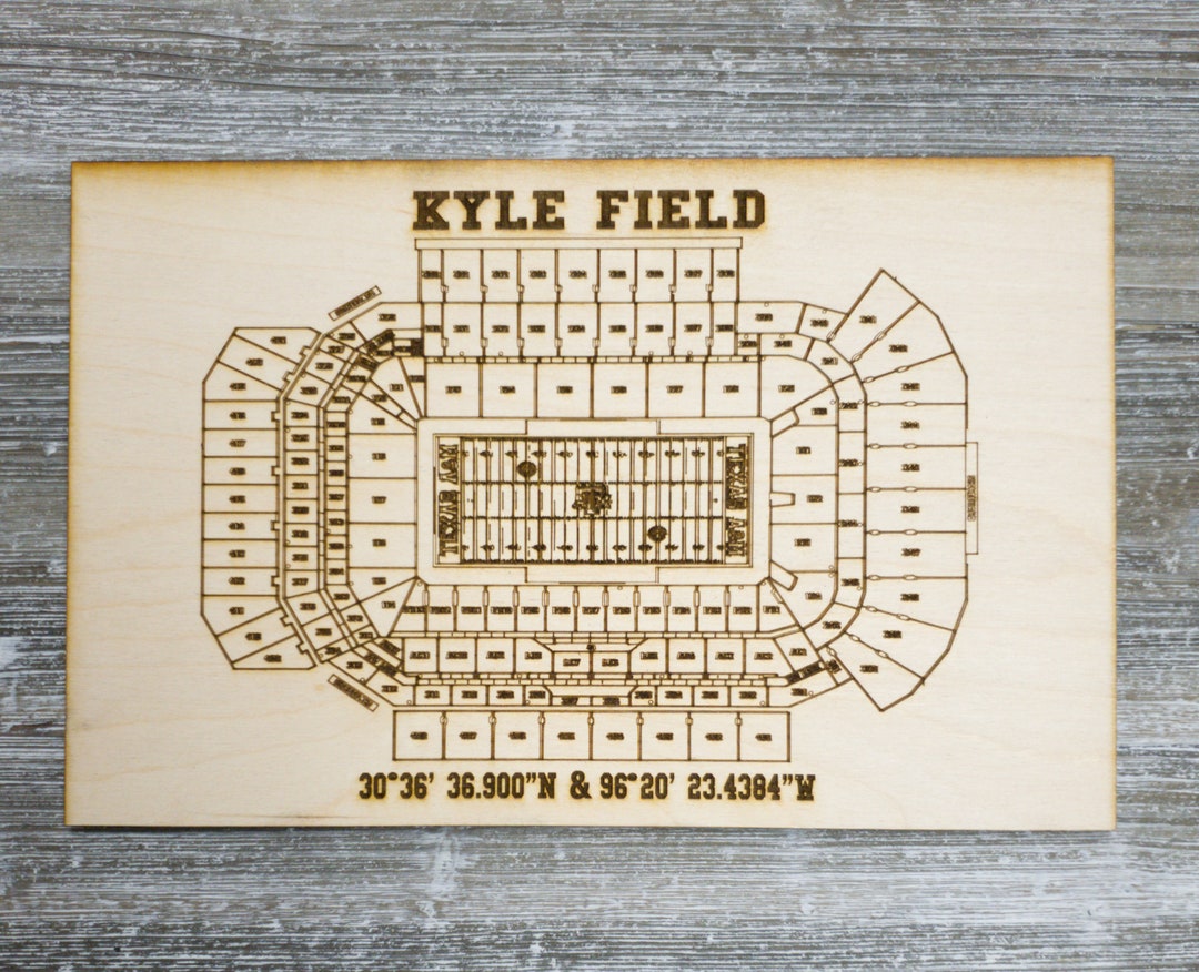 Kyle Field Seating Chart. Texas A&M Kyle Field. Aggie Stadium - Etsy