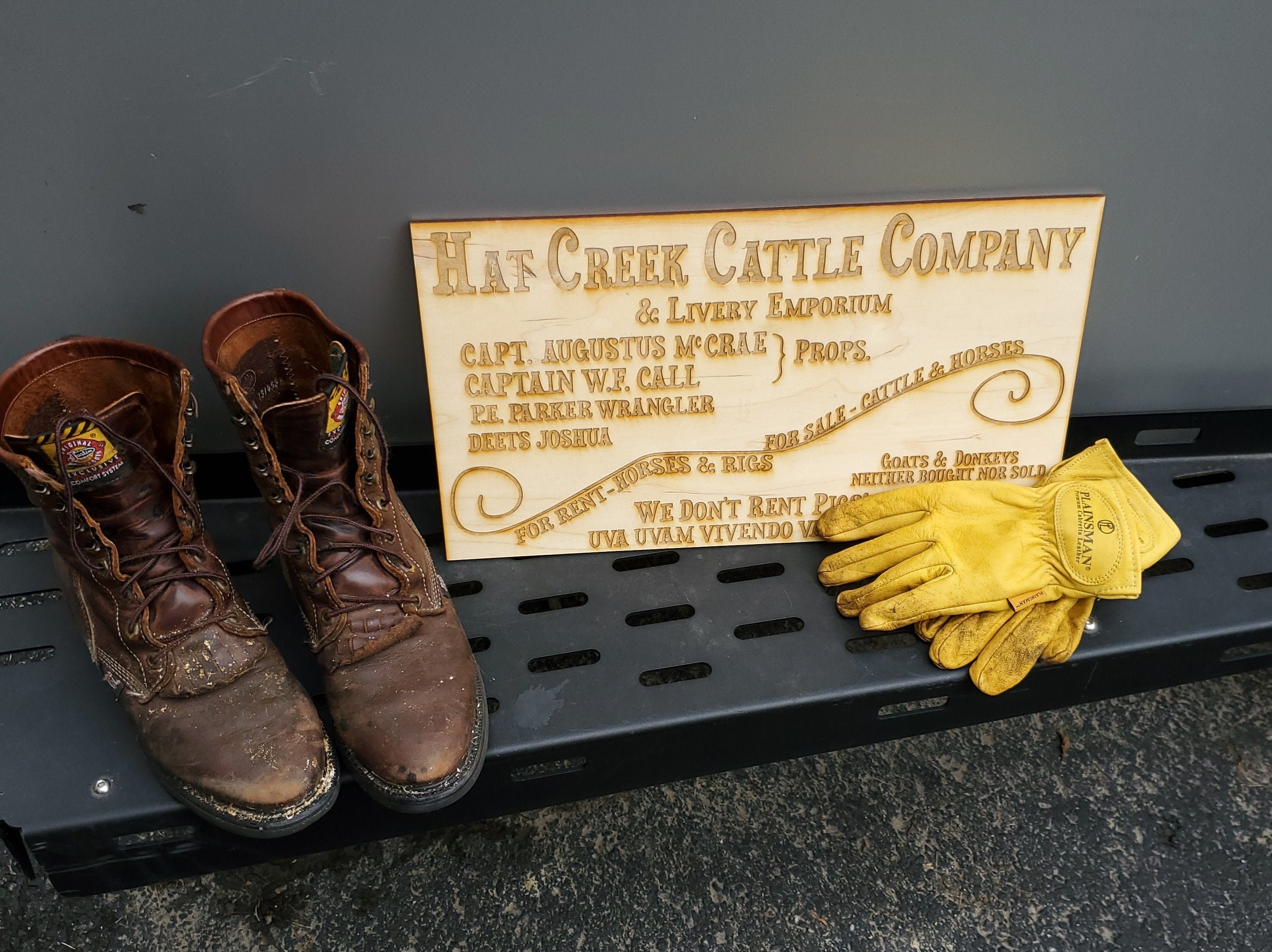 Hat Creek Cattle Company Sign - Etsy