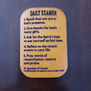 Daily Examen, Prayer Card, Catholic Gifts, Catholic Prayer, Lent ...