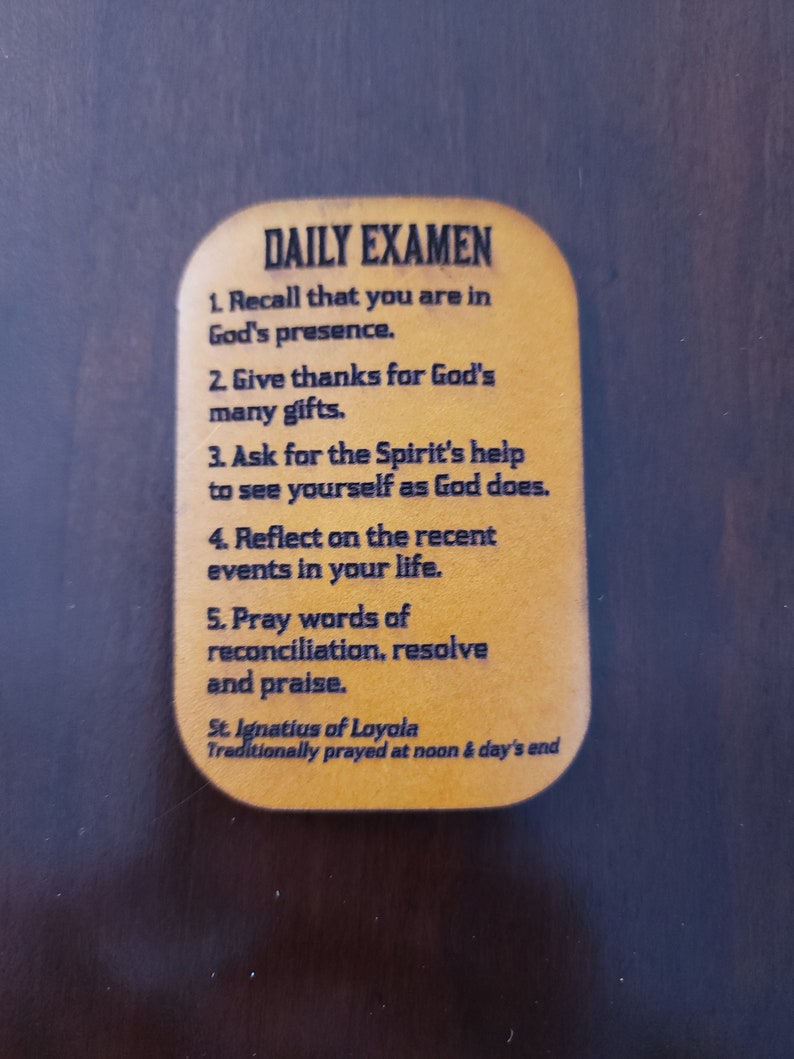 Daily Examen, Prayer Card, Catholic Gifts, Catholic Prayer, Lent ...