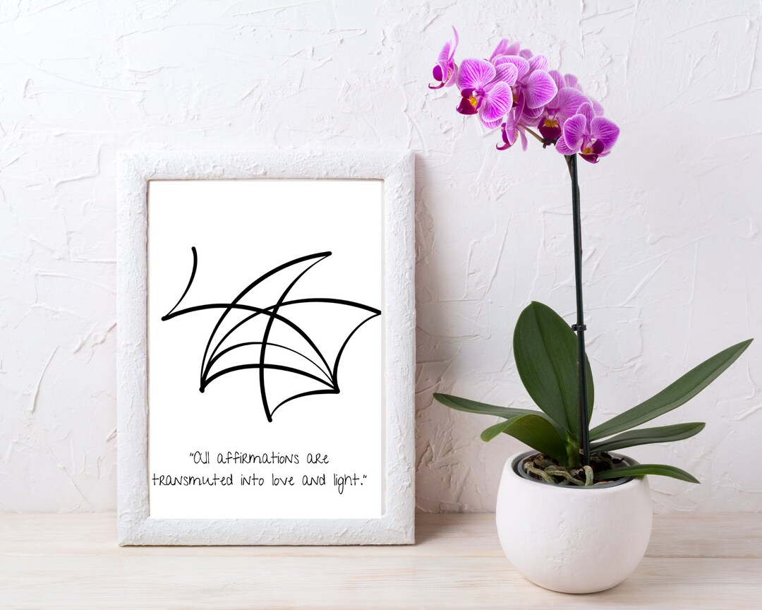 Sigils, Sigil Art, Affirmations, Printable Wall Decor, Minimalistic Art ...