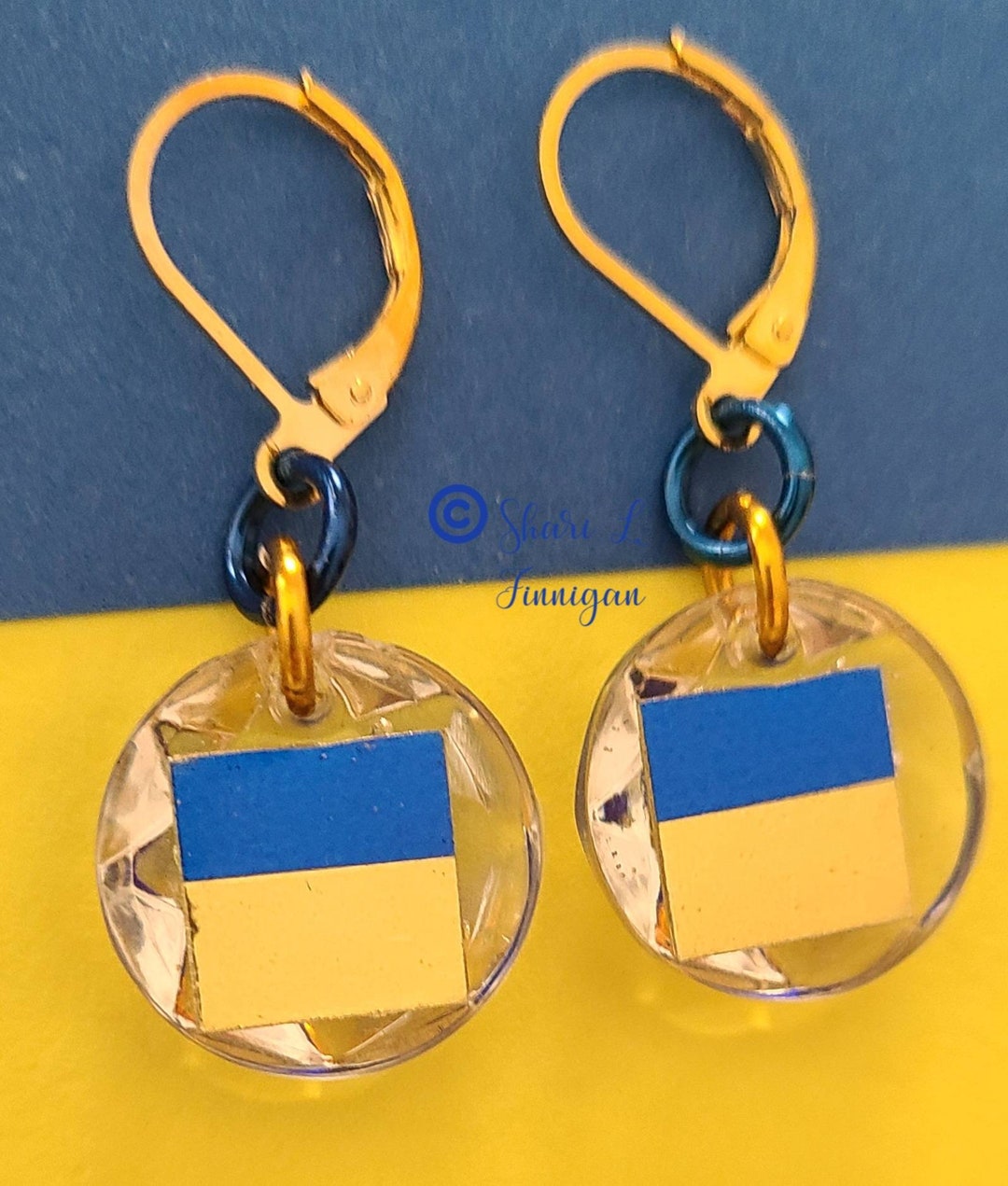 Ukraine Flag Lightweight Earrings - Etsy