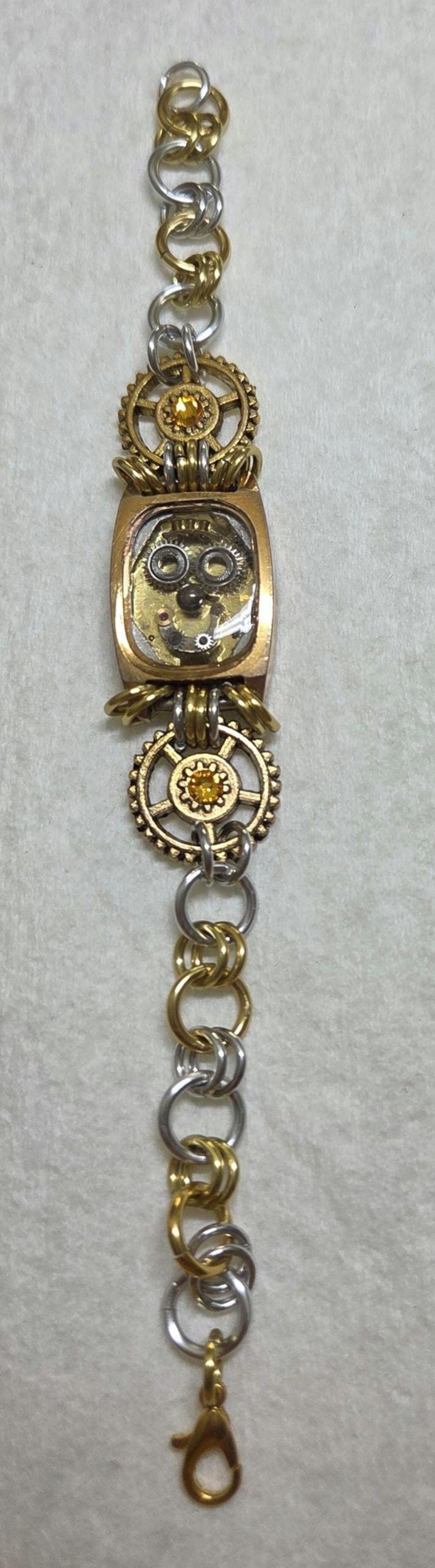 Goldie Clocks! Chainmail, Vintage Watch, Face, Upcycled - Etsy