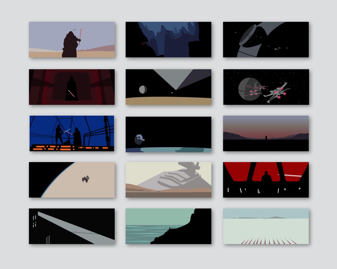 15 Pack - Star Wars Vector Posters | Digital Download - Etsy