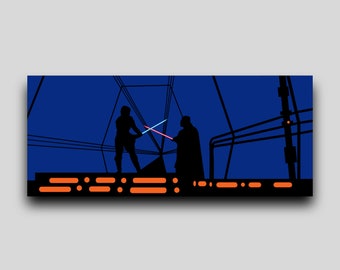 Vader Vs. Luke Poster - Etsy